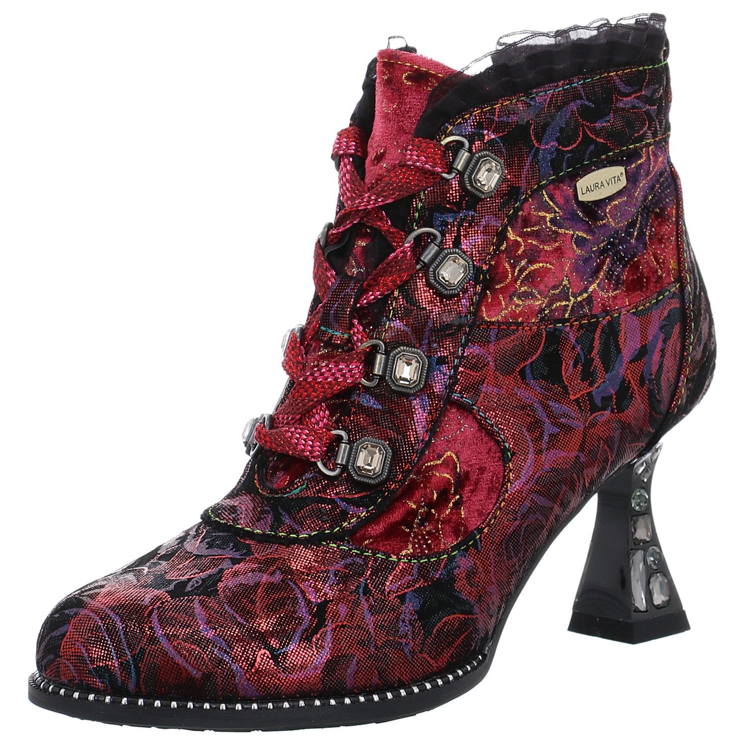 LAURA VITA Oliveo 03 Schnürstiefelette, grenat