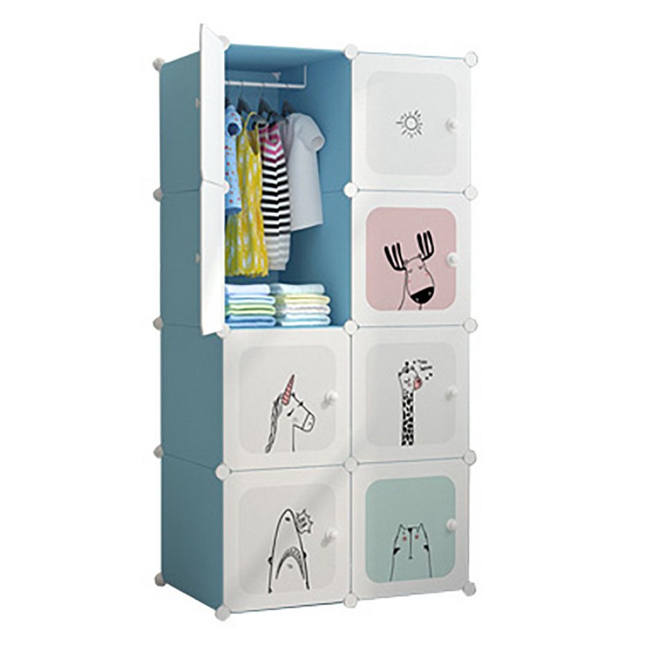 Garveemore Kinderkleiderschrank Modular Diy Kombischrankkinderregal