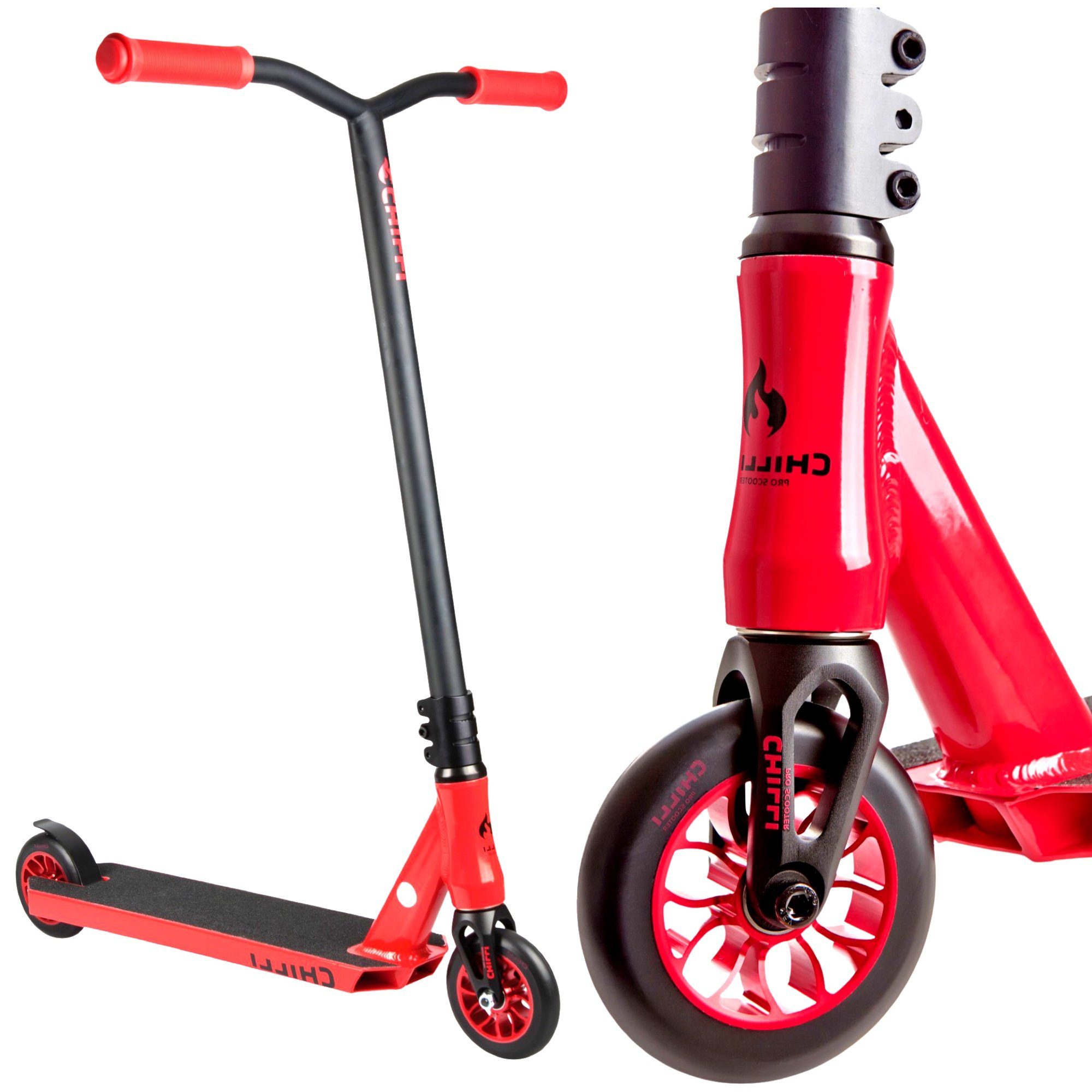 Chilli Stuntscooter »Chilli Pro Reaper Stunt-scooter H=84cm Fire Rot ...