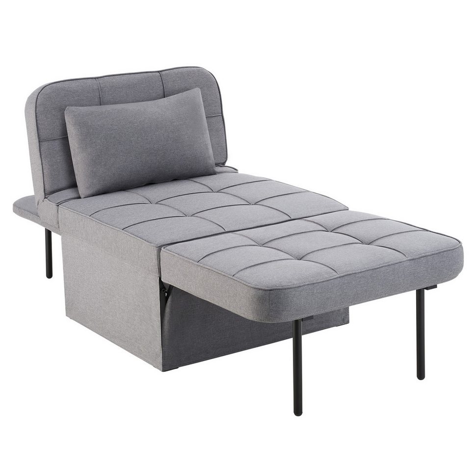 Tectake Relaxsessel Schlafhocker 4 In 1 Als Hocker Sessel Lounger