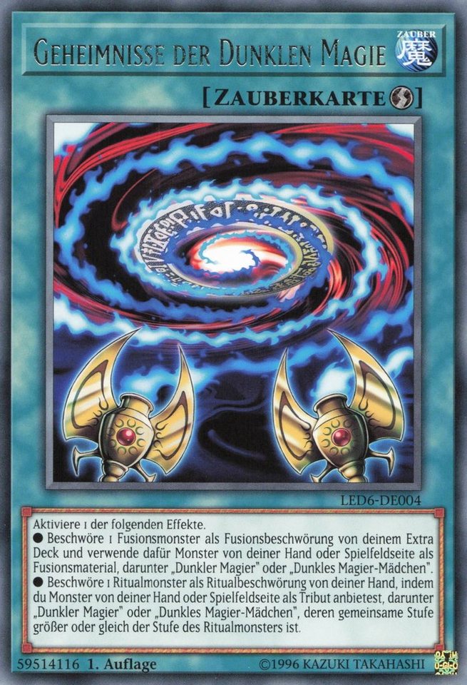 Recollectibles Sammelkarte Yugioh Karte Geheimnisse Der Dunklen Magie