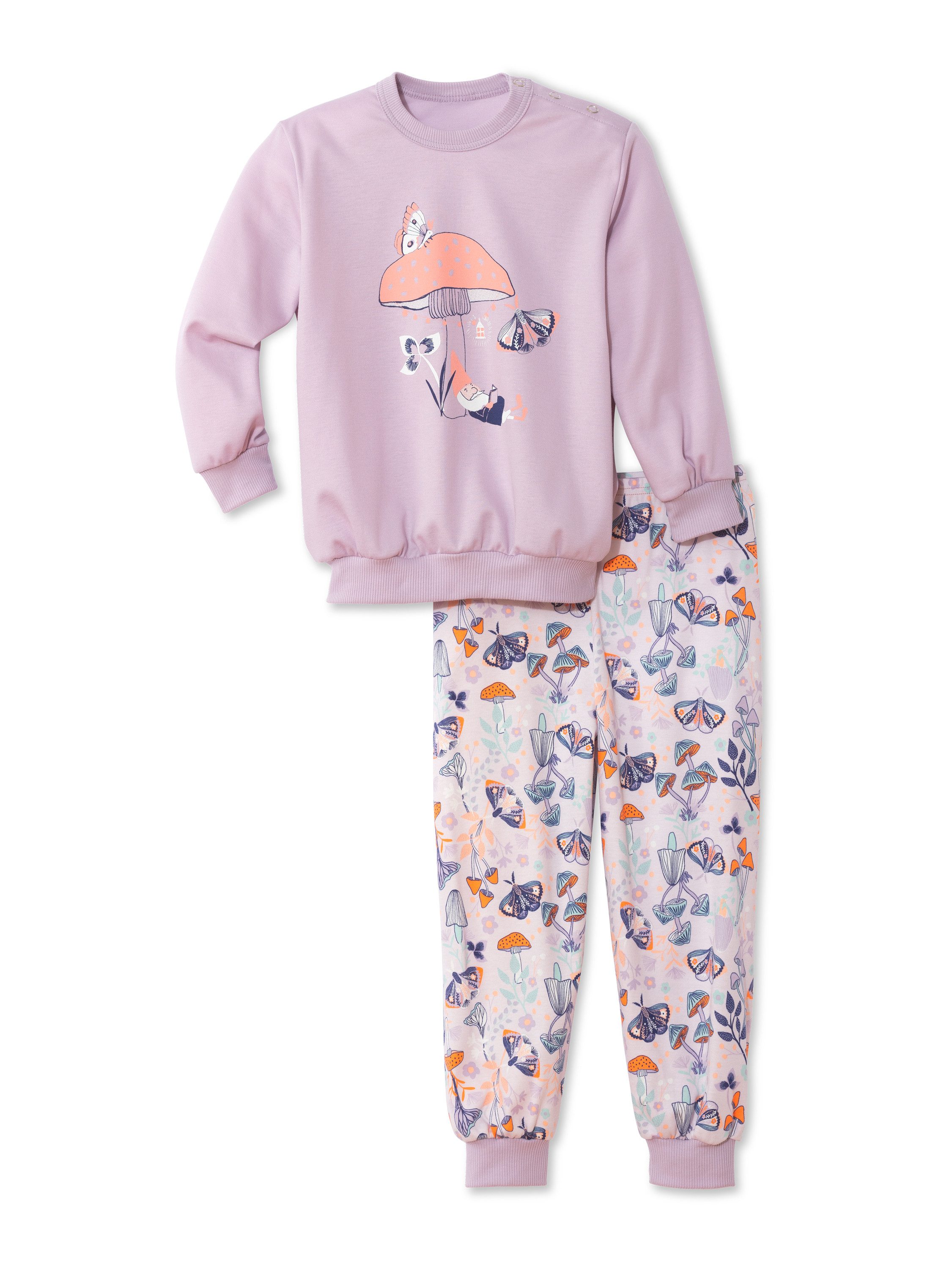 CALIDA Pyjama Kinder Bündchen-Pyjama (2 tlg), Hose mit Waldelementen in ...