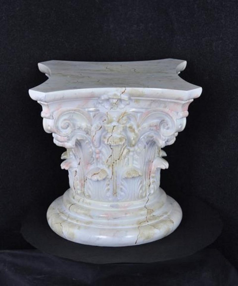 Jvmoebel Skulptur Medusa Säule Römische Säulen Marmor Skulptur Figur