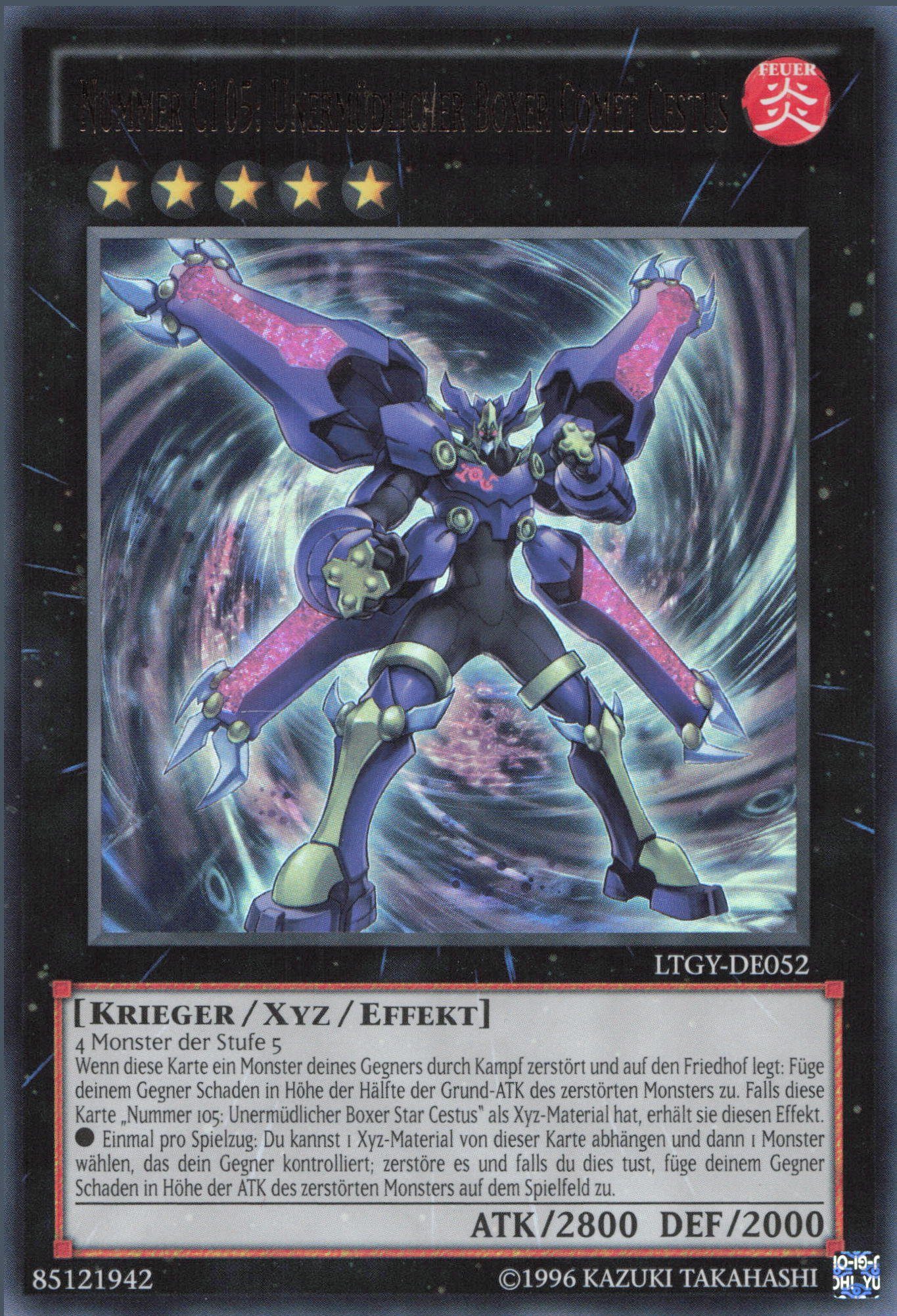 Recollectibles Sammelkarte Yugioh Karte Nummer C105 Unermüdlicher
