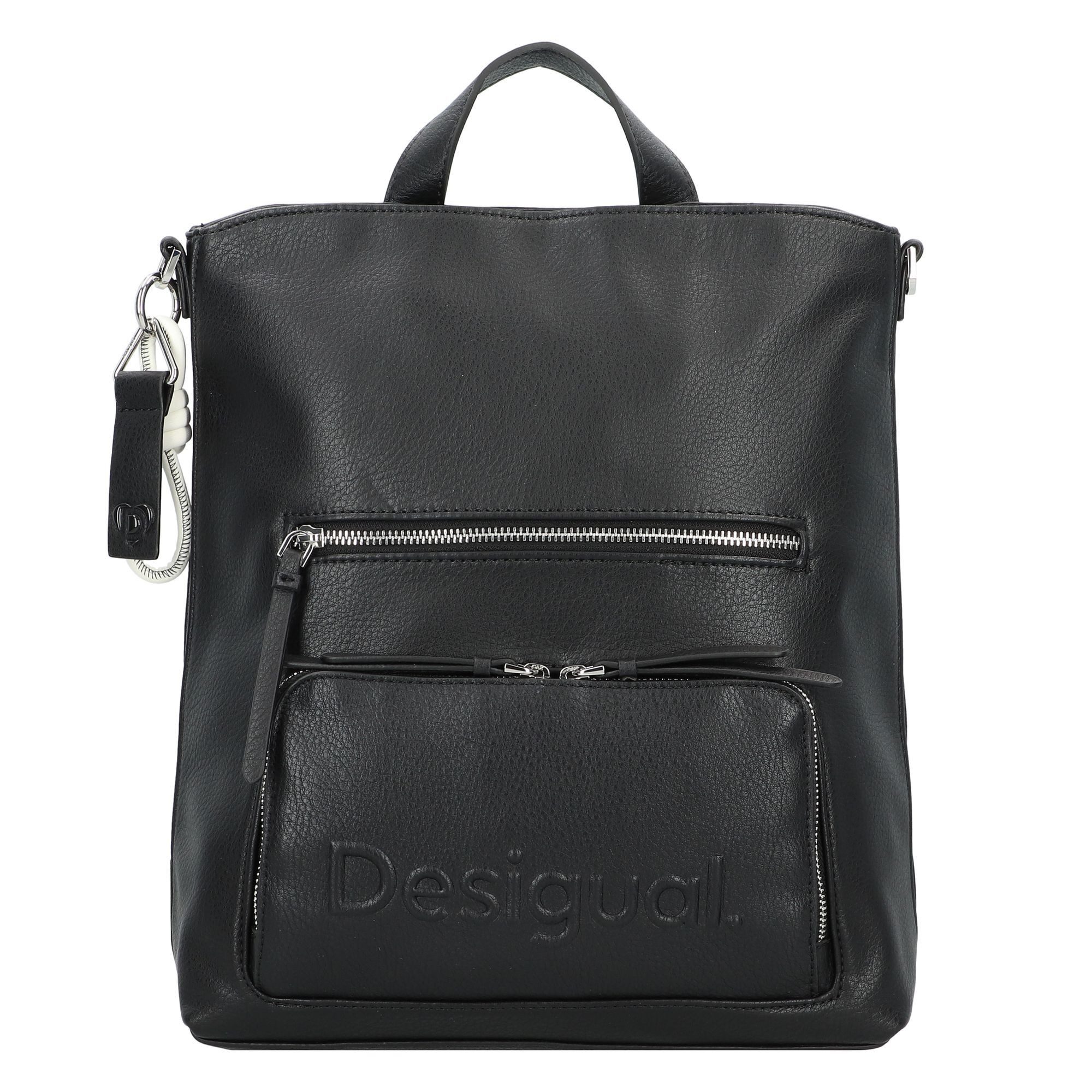 Desigual Rucksack, Polyurethan, Ausstattungen: Reißverschlussfach ...