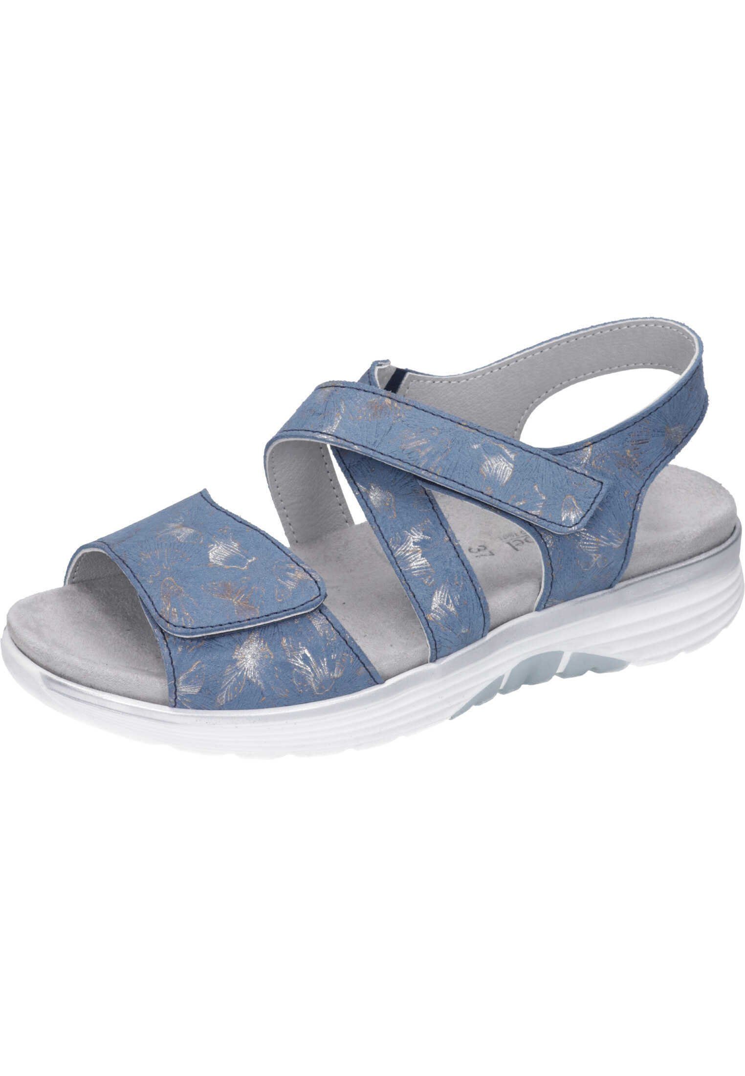 Comfortabel Sandalen Sandale aus Veloursleder, TR-Sohle