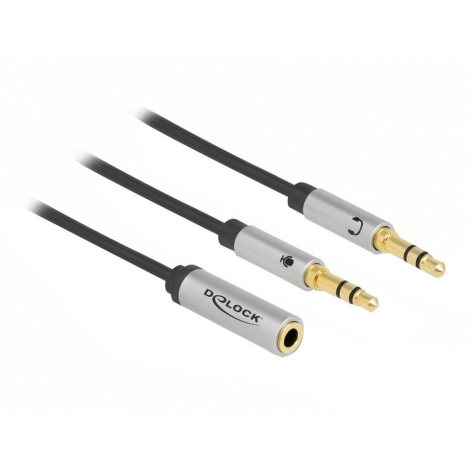 Delock DeLOCK Headset Adapter 3,5mm 4 Pin Klinkenbuchse > Audio-Kabel Delock DeLOCK Headset Adapter 3,5mm 4 Pin Klinkenbuchse > Audio-Kabel