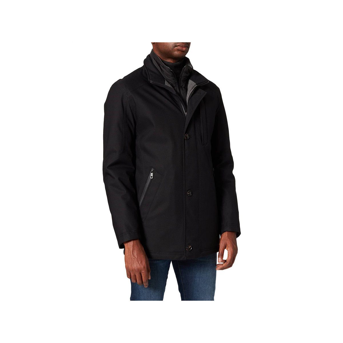 Bugatti Anorak Schwarz Regular Fit 1 St