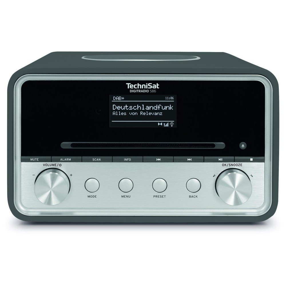 TechniSat DIGITRADIO 586, Anthrazit/Silber DAB+ Internetradio mit CD ...