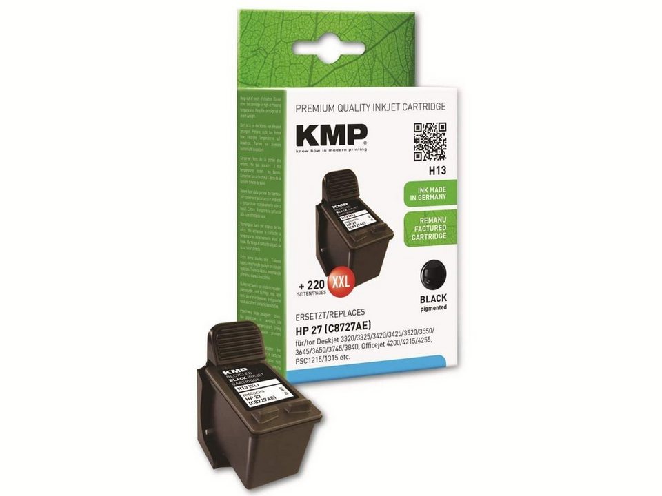 KMP KMP Tintenpatrone kompatibel für HP 27XL Tintenpatrone KMP KMP Tintenpatrone kompatibel für HP 27XL Tintenpatrone