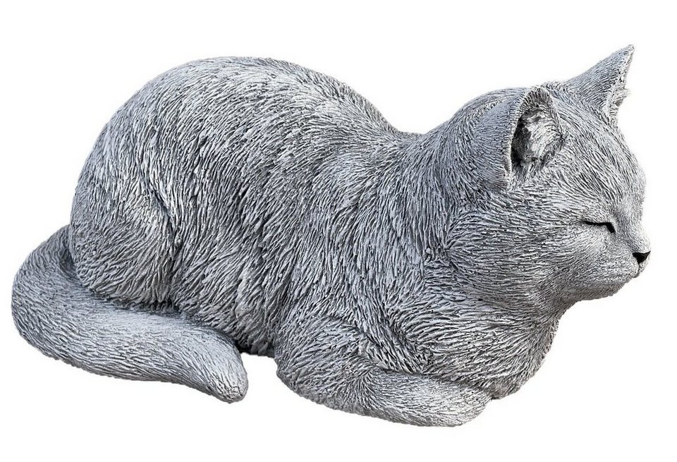 Stone And Style Gartenfigur Steinfigur Katze Träumerle