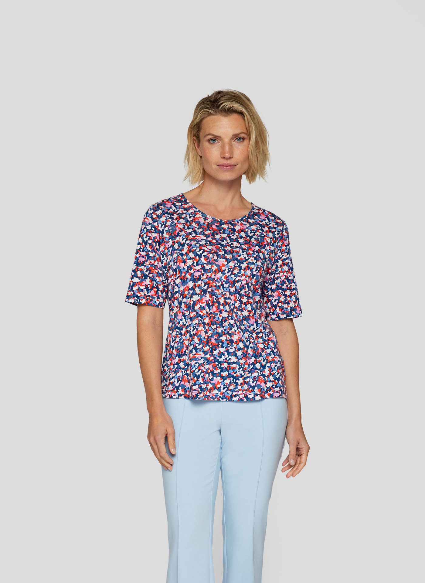Rabe T-Shirt mit All-Over Print, Aus einer komfortablen Baumwollmischung