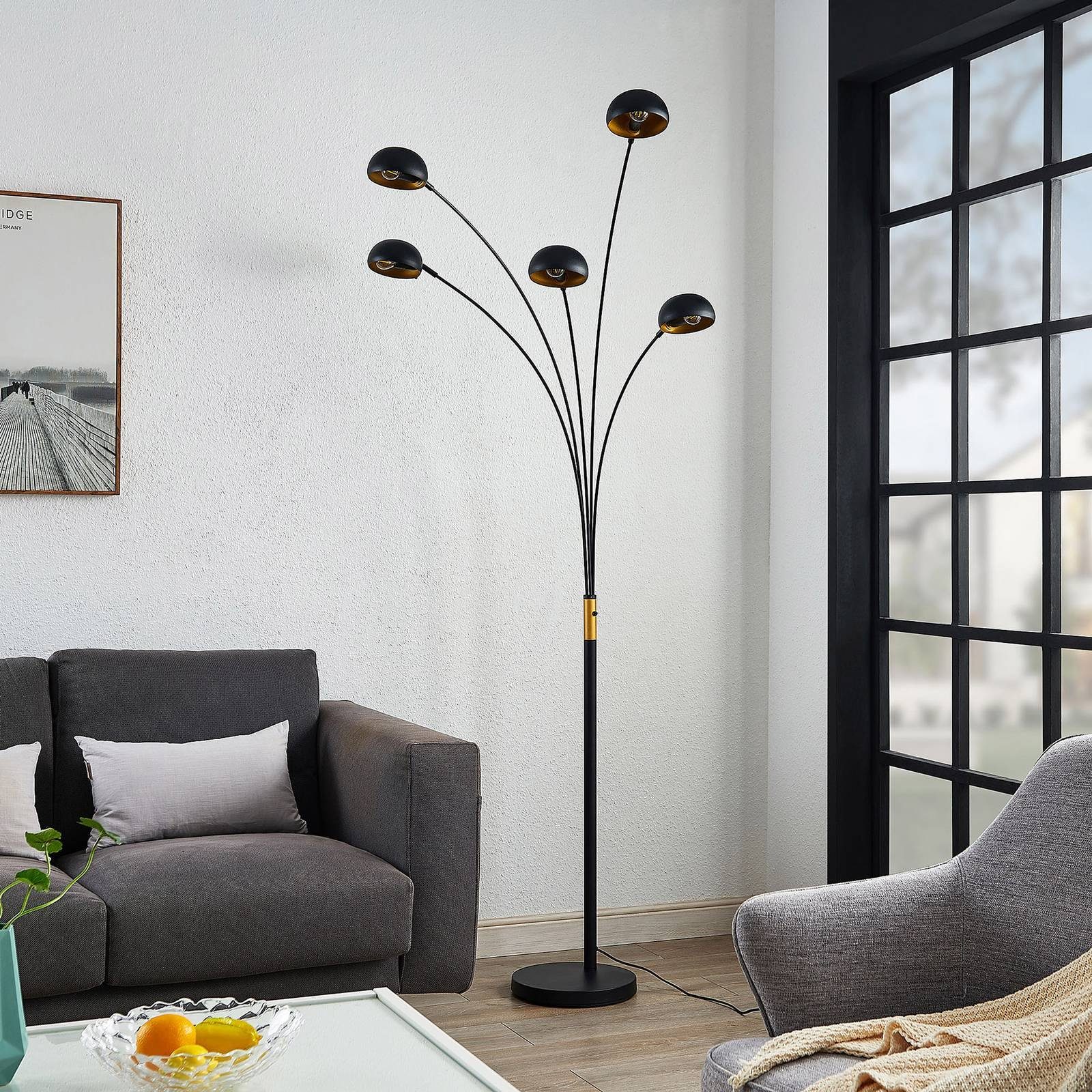 Lindby Stehlampe Lamiras Leuchtmittel Nicht Inklusive Modern Eisen