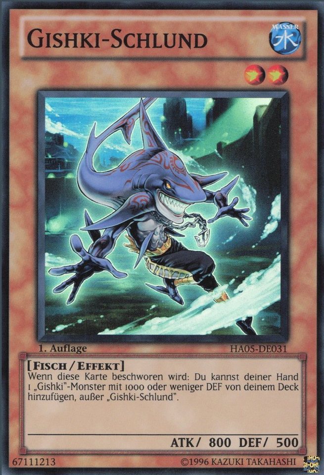Recollectibles Sammelkarte Yugioh Karte Gishki Schlund Deutsch Yu Gi