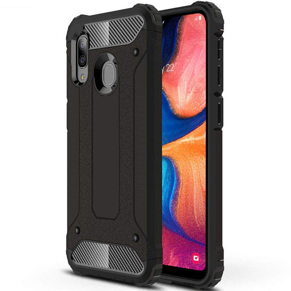 Fitsu Handyhülle Outdoor Hülle Für Samsung Galaxy A20e Schwarz Robuste