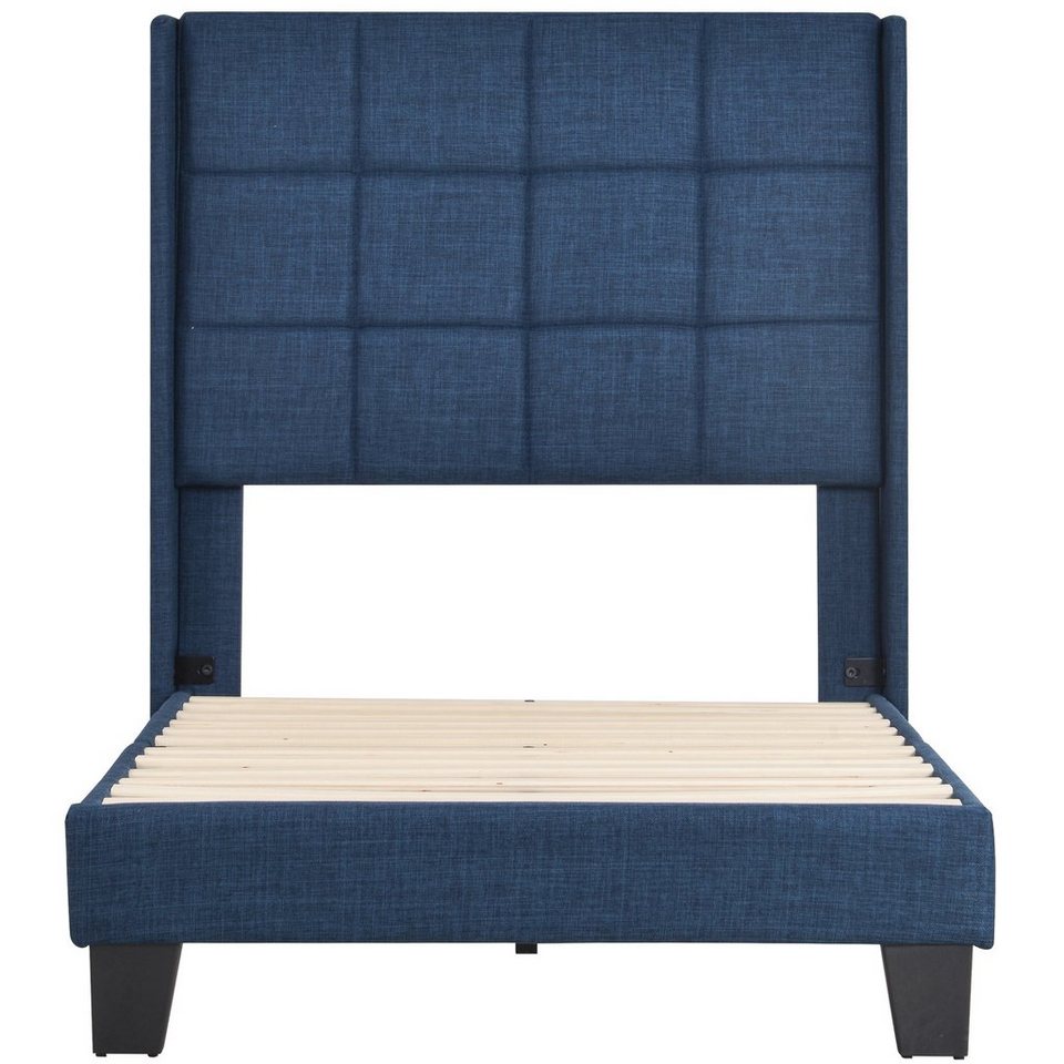 Gotagee Polsterbett Polsterbett Einzelbett Mit Lattenrost 90x200cm Blau