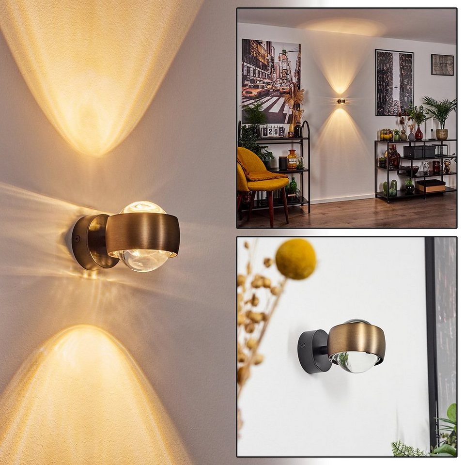 Hofstein Wandleuchte Osacca Moderner Wandstrahler Metallglas