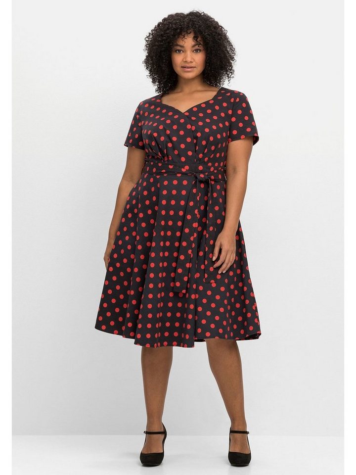 Sheego By Joe Browns Druckkleid Große Größen Mit Herzausschnitt Und