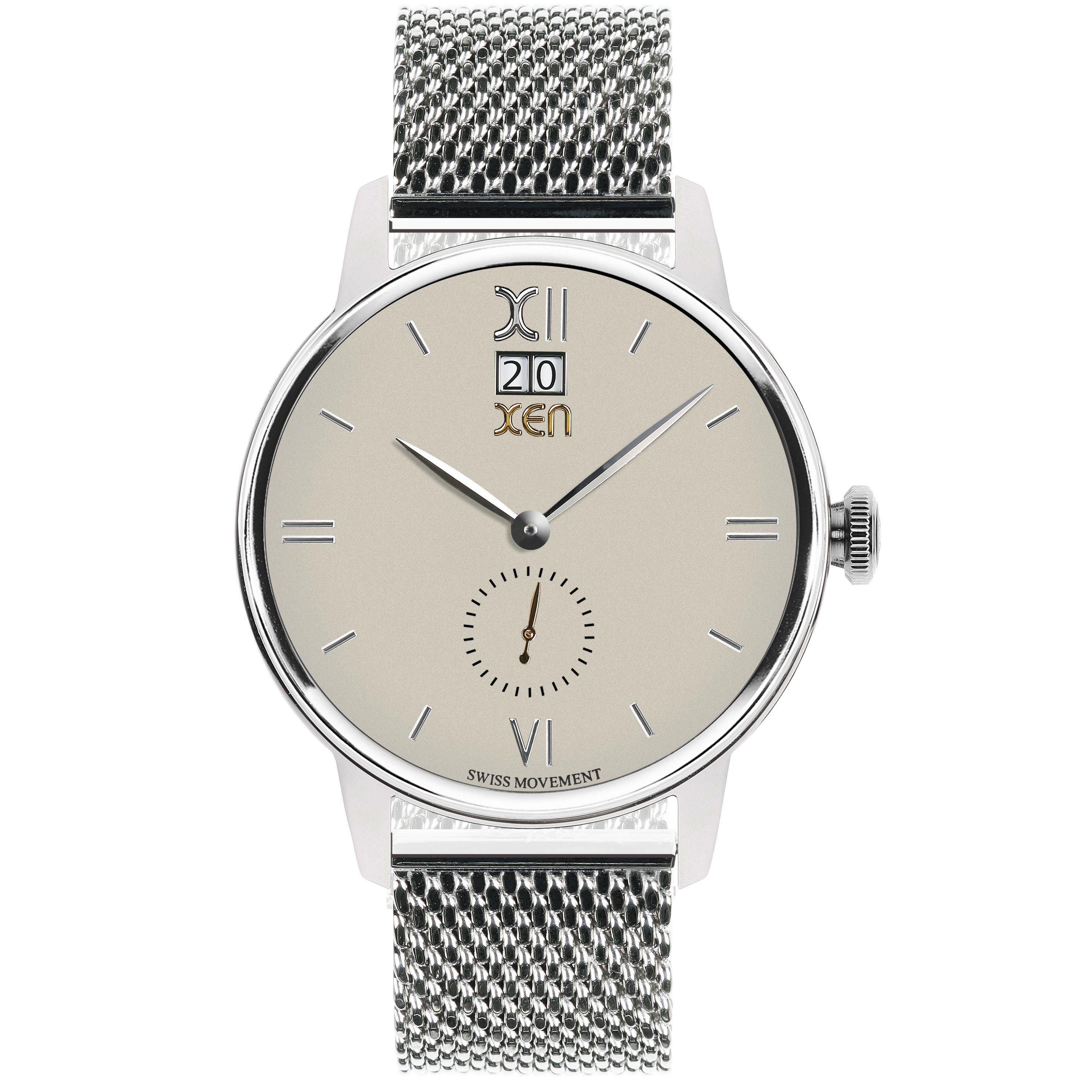 XEN Quarzuhr, Die Xen Watch Big Date hat eine Wasserdichtigkeit von 5 ...