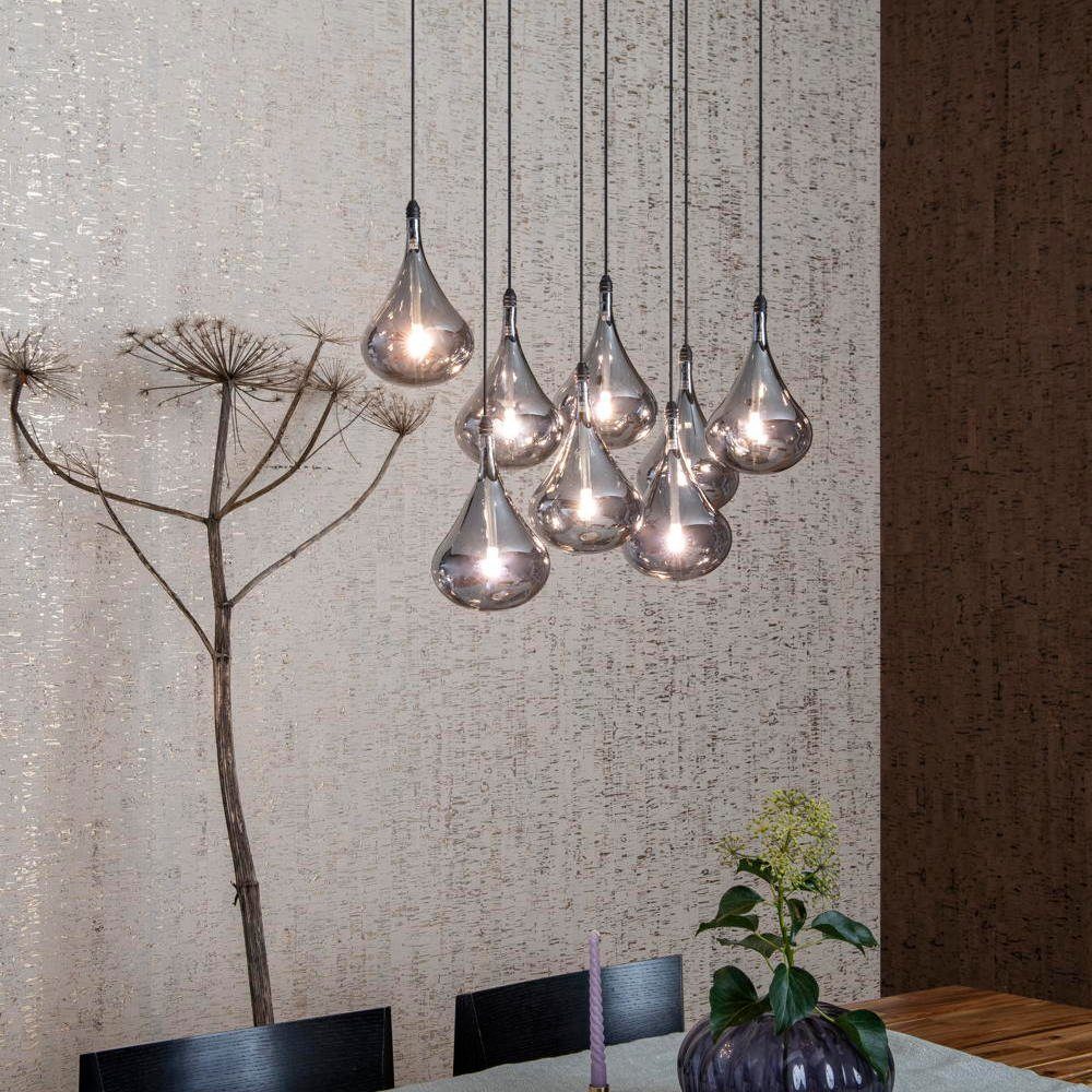 Click Licht Led Pendelleuchte Led Pendelleuchte Tears In Schwarz Und