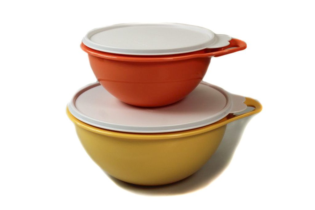 TUPPERWARE Rührschüssel Maximilian 1,4L + 3,0 L orange
