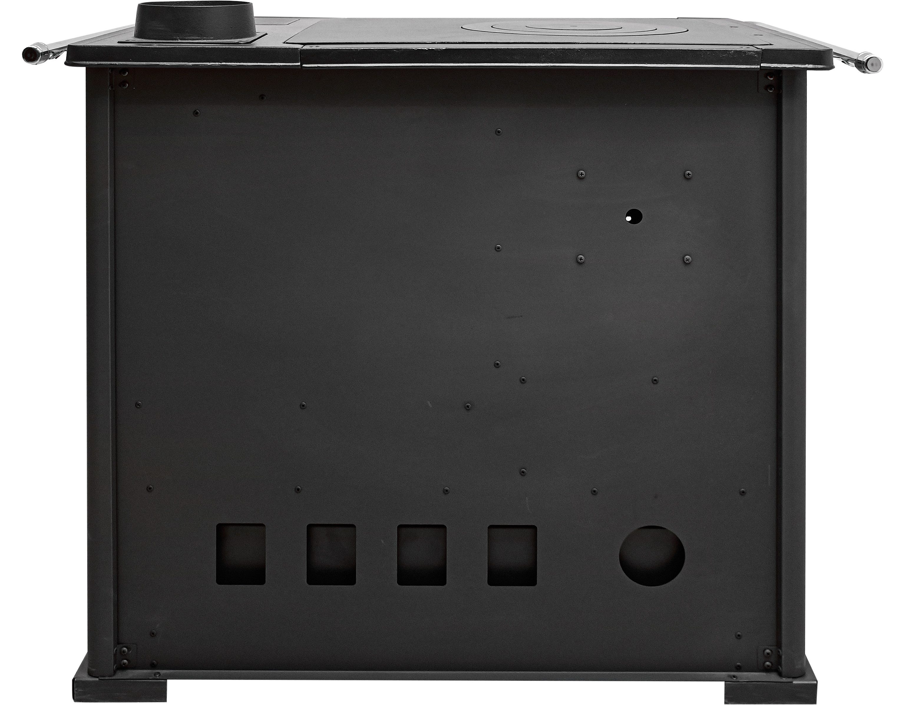 Hanseatic Festbrennstoffherd »Cook Premium« Pure Black, Aufstellort in ...