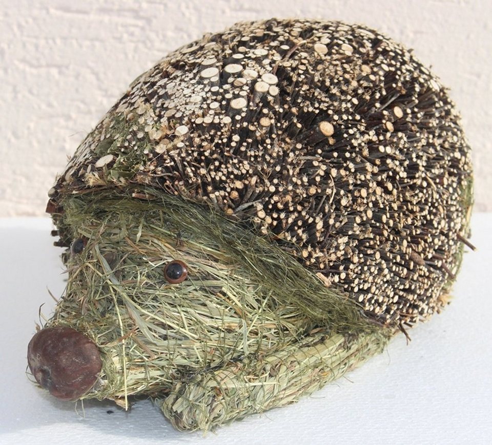 Js Gartendeko Tierfigur Deko Heufigur Igel L 28 Cm X H 16 Cm Aus