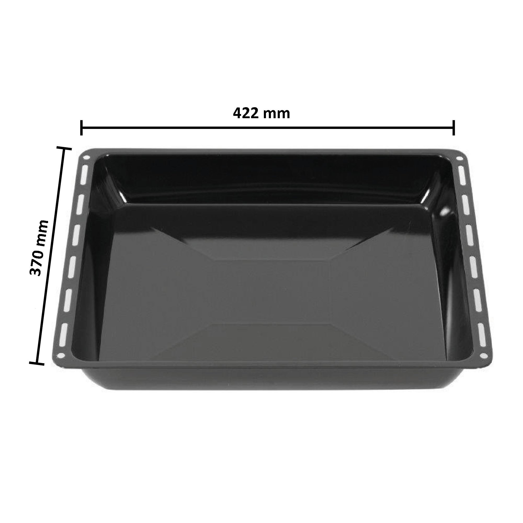 ICQN Backblech 42.2 x 37 cm Backbleche & -Gitter, Emaille, (Set mit ...