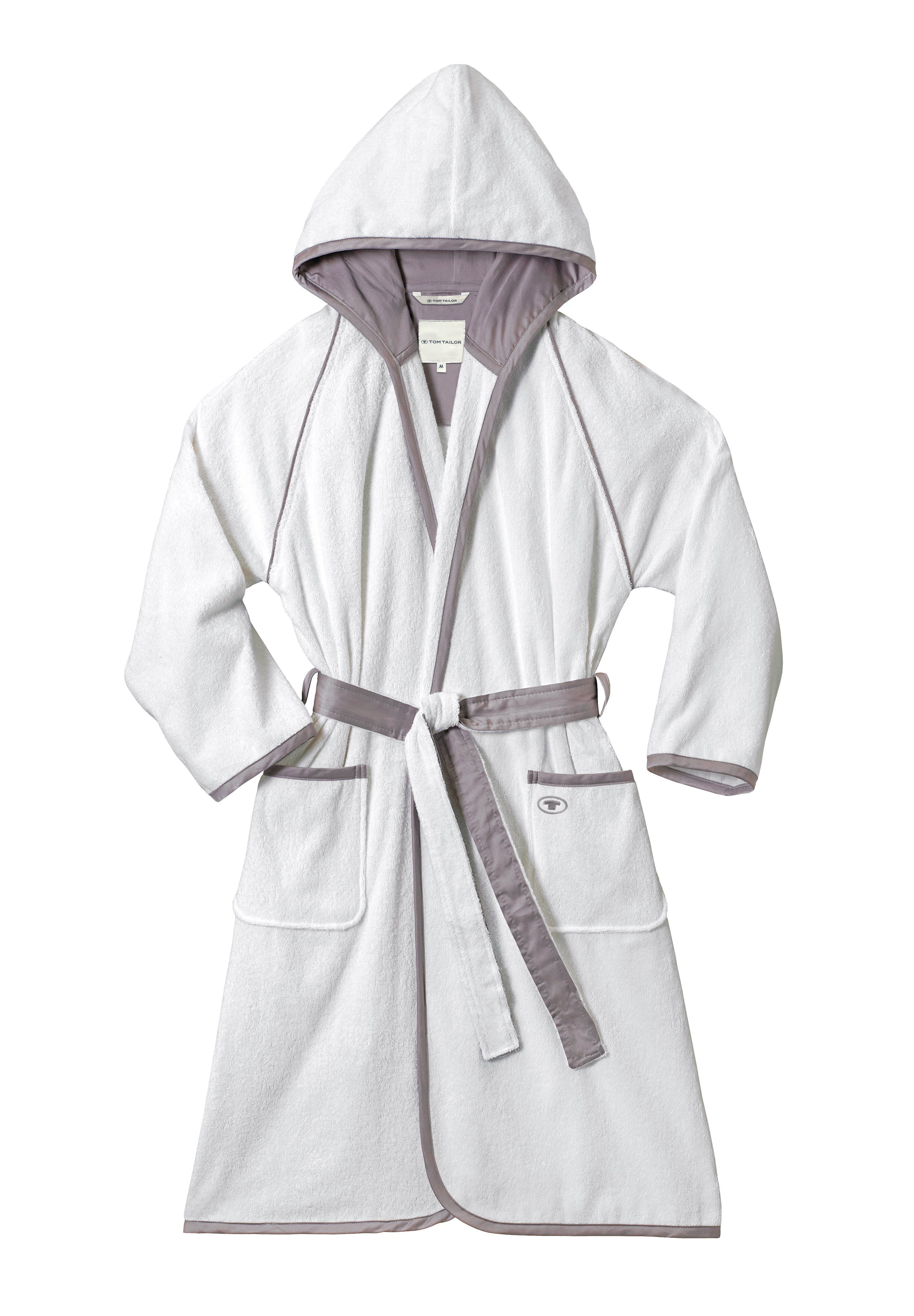 Tom Tailor Home Unisex Bademantel Feelgood Kurzform Walkfrottee