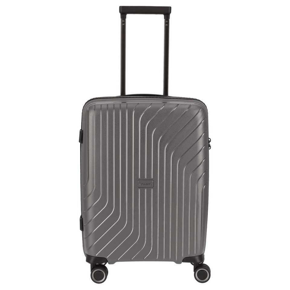 Somko Handgepäck Trolley Wave 4 Rollen Kabinentrolley S 55 Cm Anthrazit