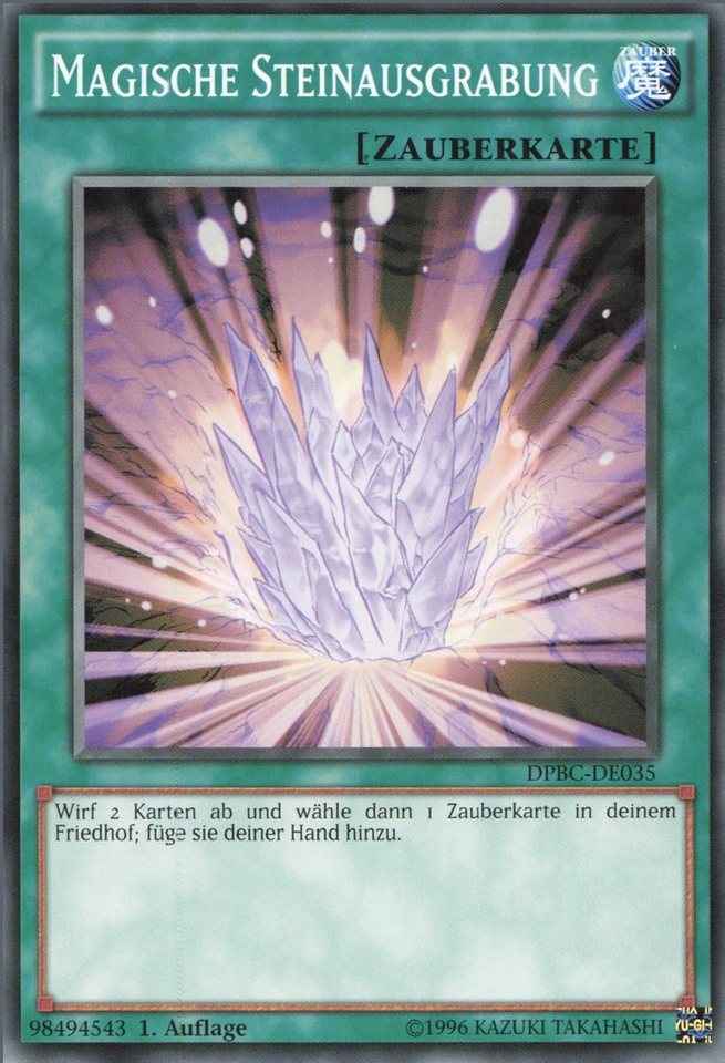 Recollectibles Sammelkarte Yugioh Karte Magische Steinausgrabung Yu Gi
