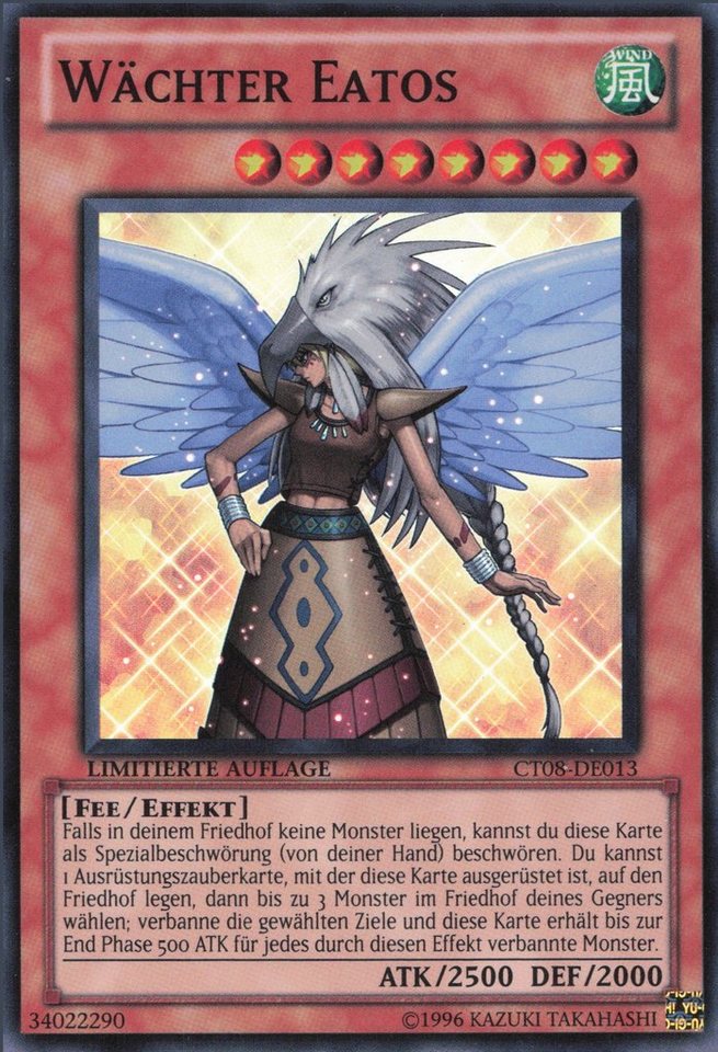 Recollectibles Sammelkarte Yugioh Karte Wächter Eatos Deutsch Yu Gi Oh