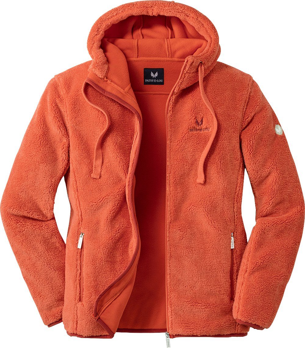 Patsy & Lou Fleecejacke aus kuschelig, weichem Teddy-Fleece, orange