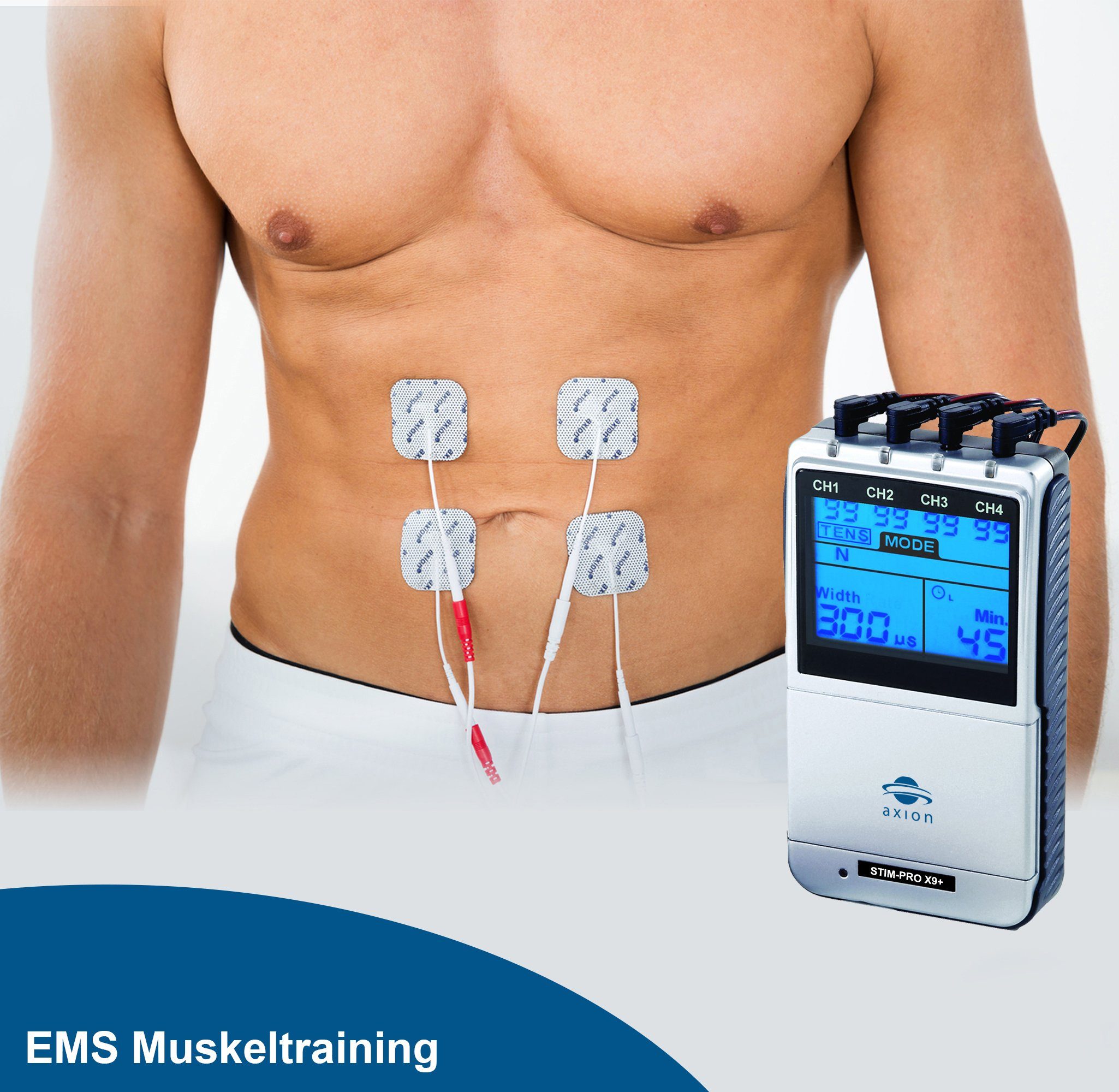 Axion TENS-Gerät TENS Elektrotherapie STIM-PRO X9+ Gerät, EMS ...