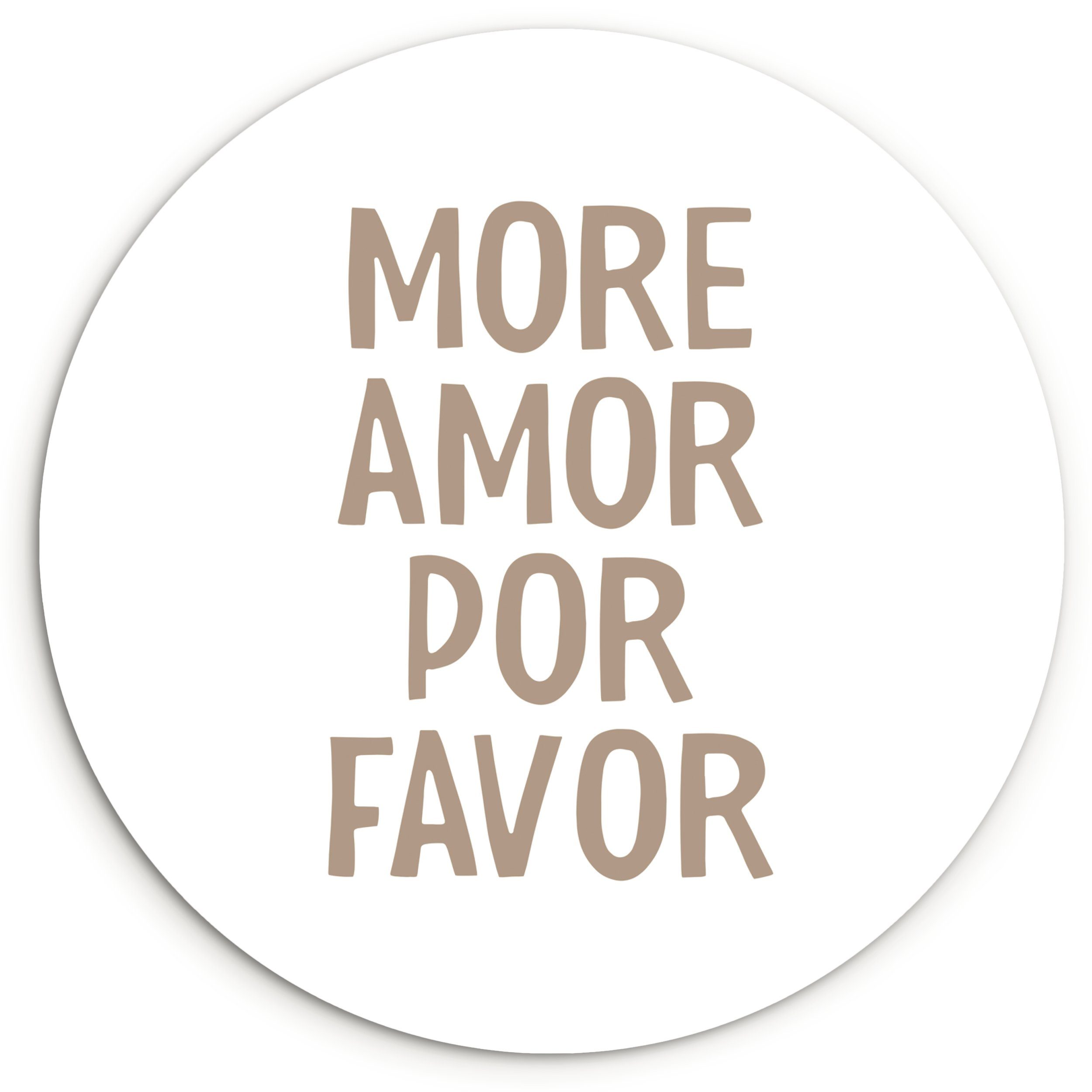 Muchowow Gemälde Zitate More Amor Por Favor Weiß Modern