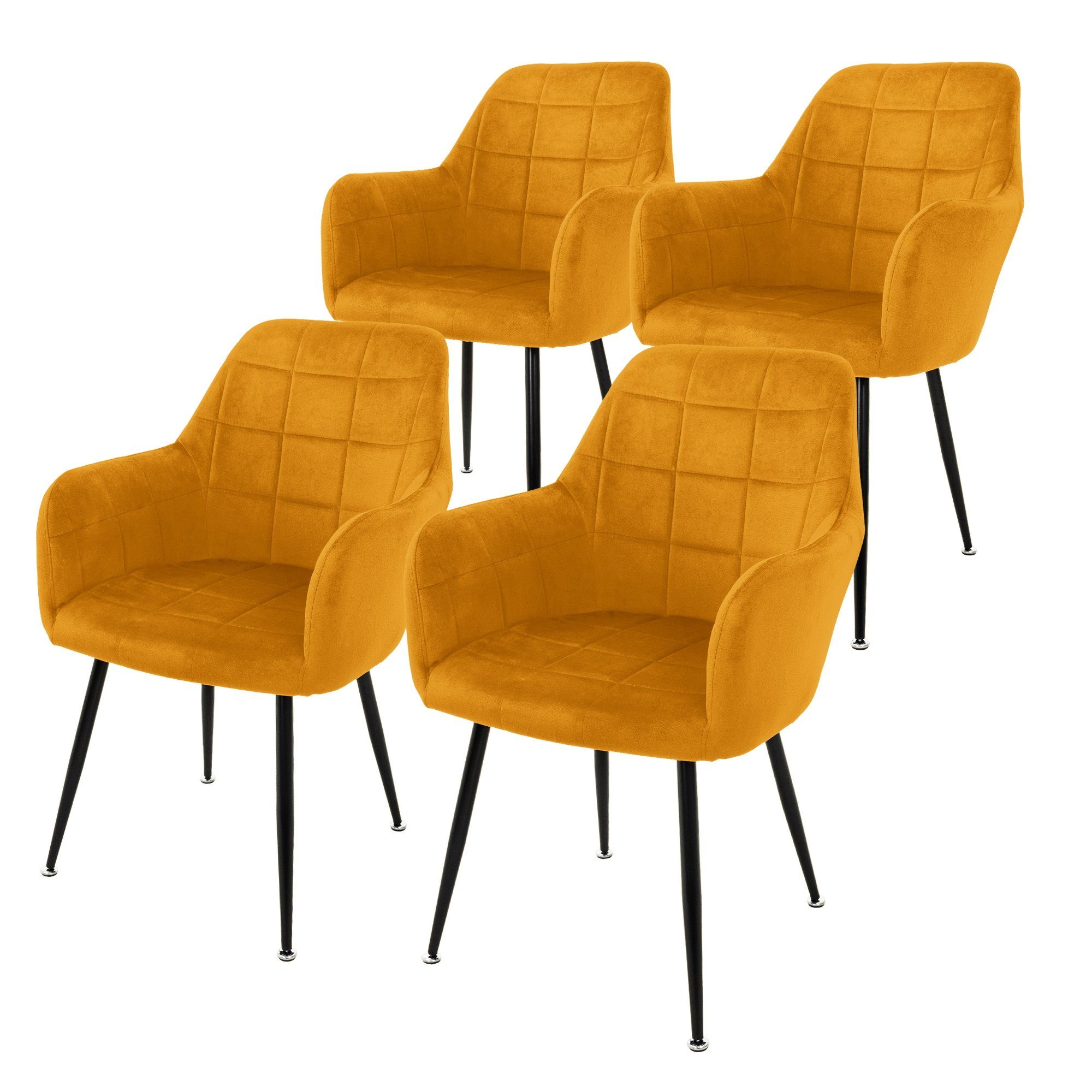 Ml Design Stuhl 4er Set Stühle Esszimmerstühle Wohnzimmerstühle