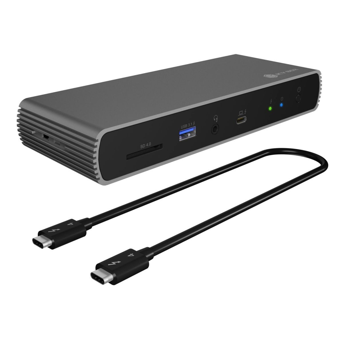 ICY BOX IB-DK8801-TB4 Thunderbolt 4 Docking Station Netzwerk-Switch ...