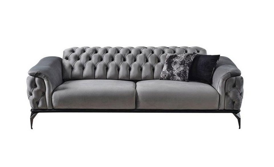 Jvmoebel 3 Sitzer Designer Sofa 3 Sitzer Chesterfield Couch Polster