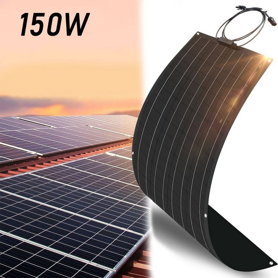 Oyajia Solarmodul Profi Biegbar 150 Watt Monokristallin Solarpanel