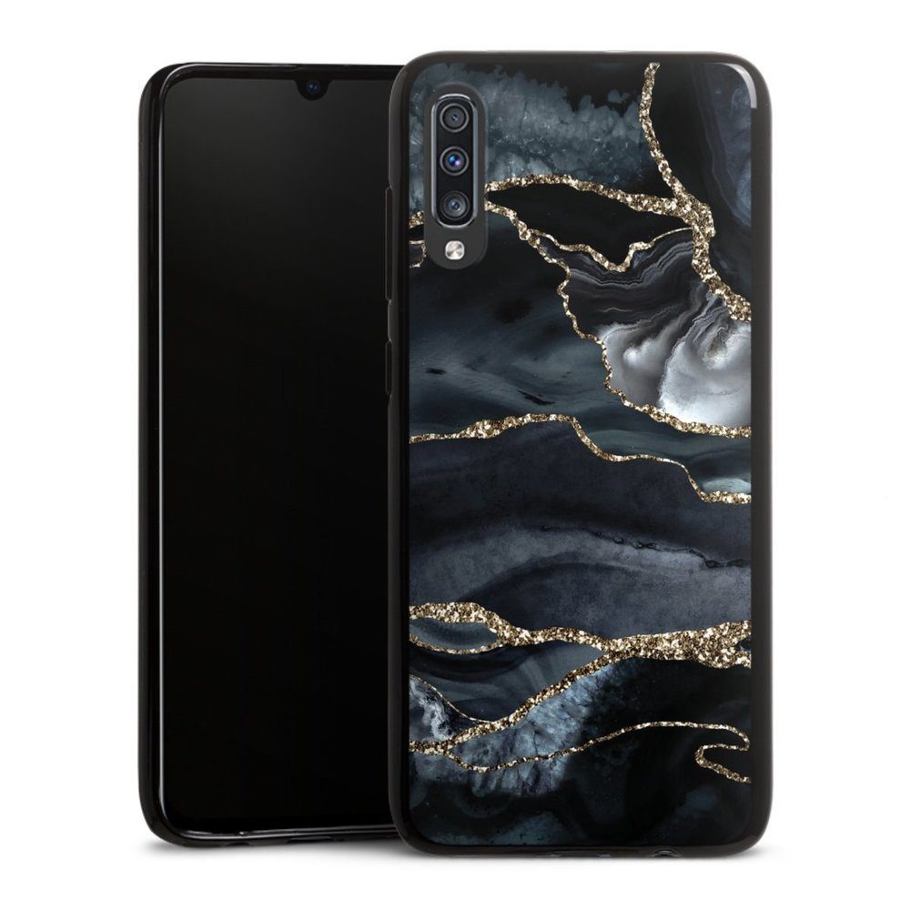 DeinDesign Handyhülle »Dark marble gold Glitter look« Samsung Galaxy ...