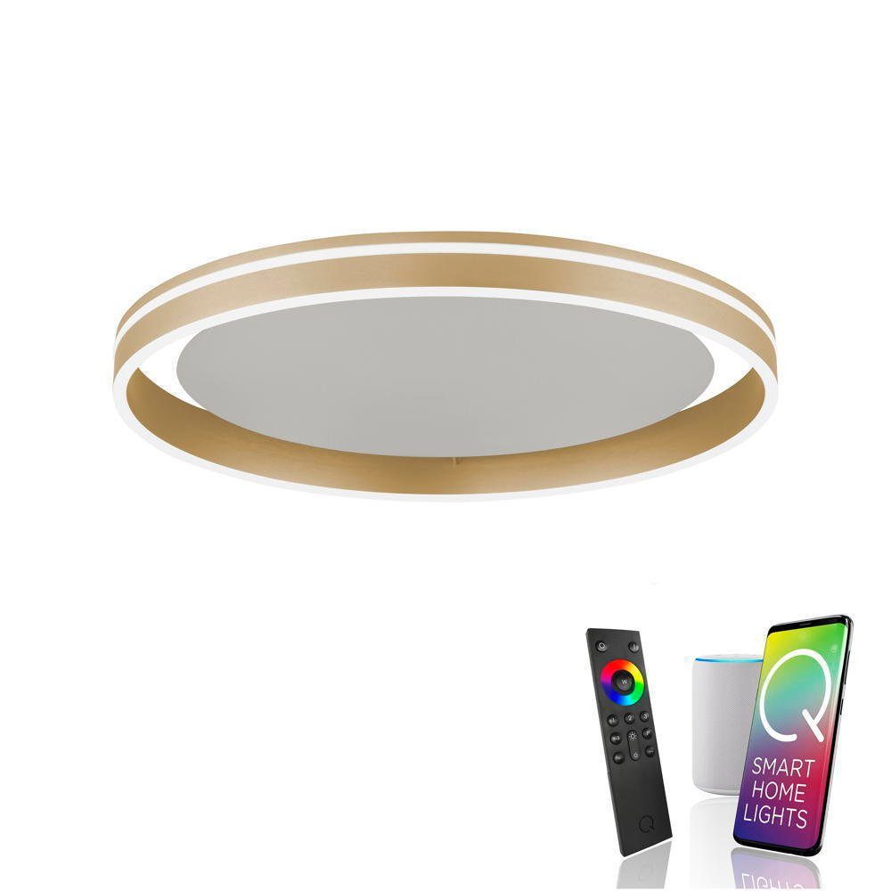 Click Licht Led Deckenleuchte Led Deckenleuchte Q Vito In Messing Matt