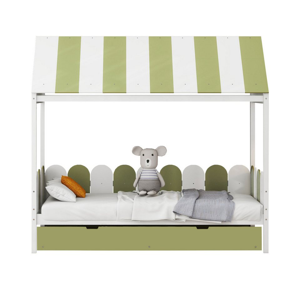 Modfu Kinderbett Hausbett Mit Ausziehbett Hausbett Für Jungen Und