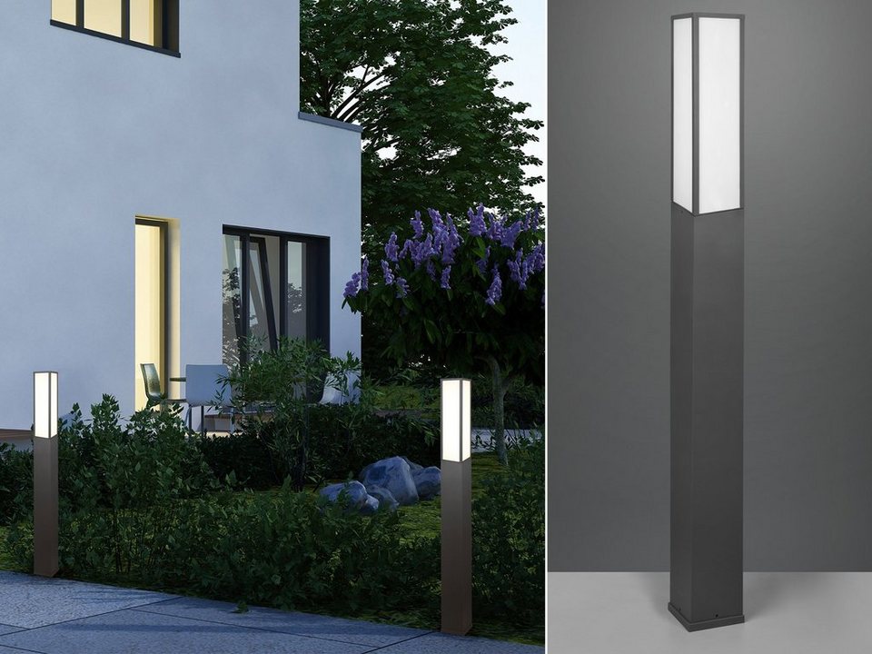 Meinewunschleuchte Led Pollerleuchte 2er Set Wege Beleuchtung Für