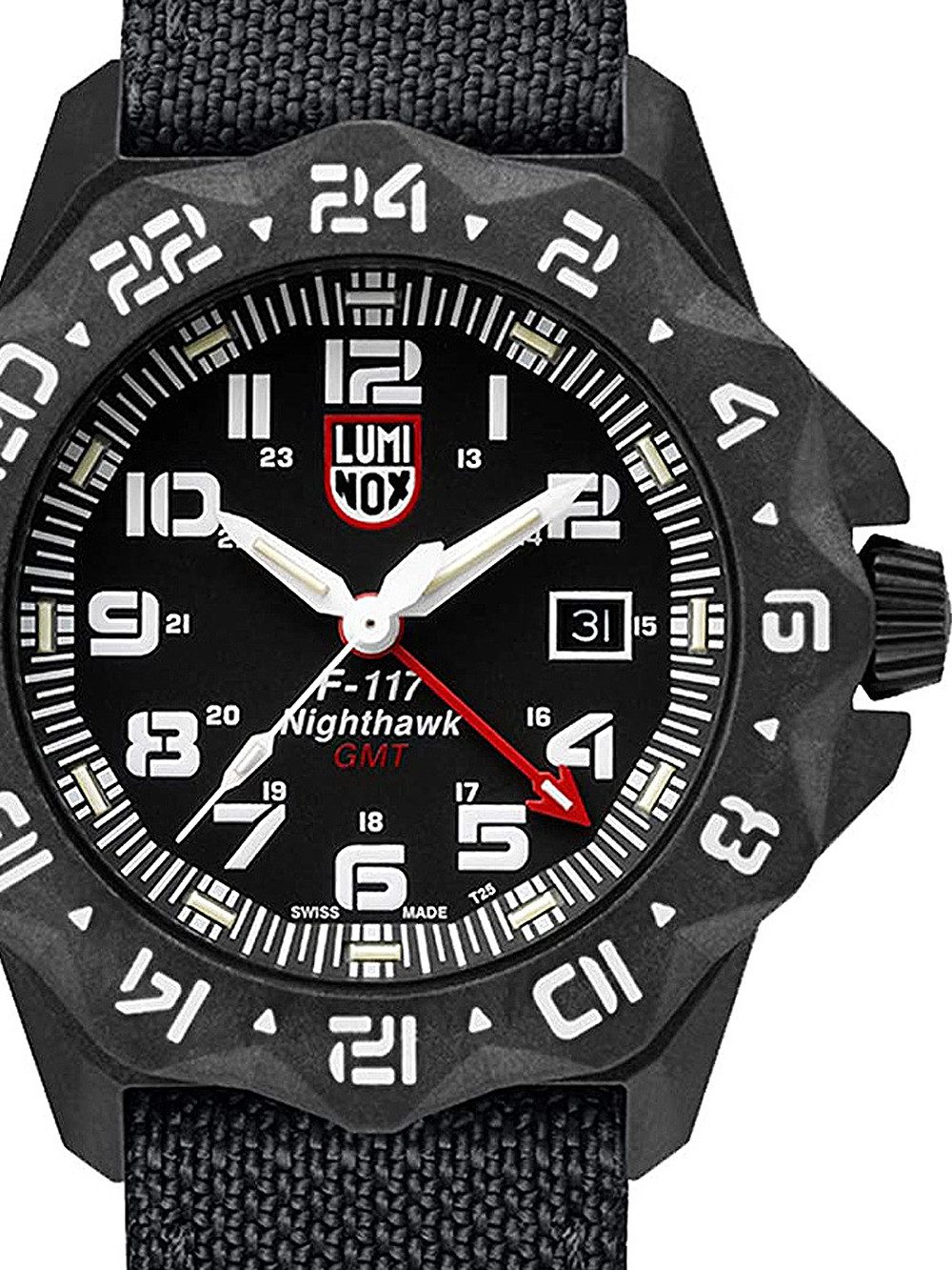 Luminox Quarzuhr Luminox XA.6441 F-117 Nighthawk GMT Herrenuhr 44mm 20ATM Luminox XA.6441 F-117 ...