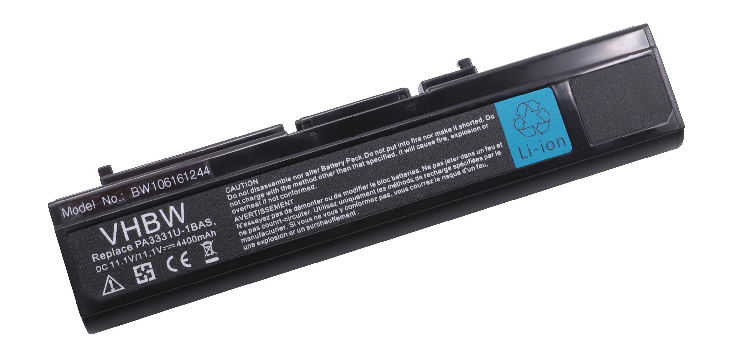 vhbw Laptop-Akku Ersatz für Baugleiche Originalteilebezeichnung Toshiba PA3331U1BRS, PA3332U ...