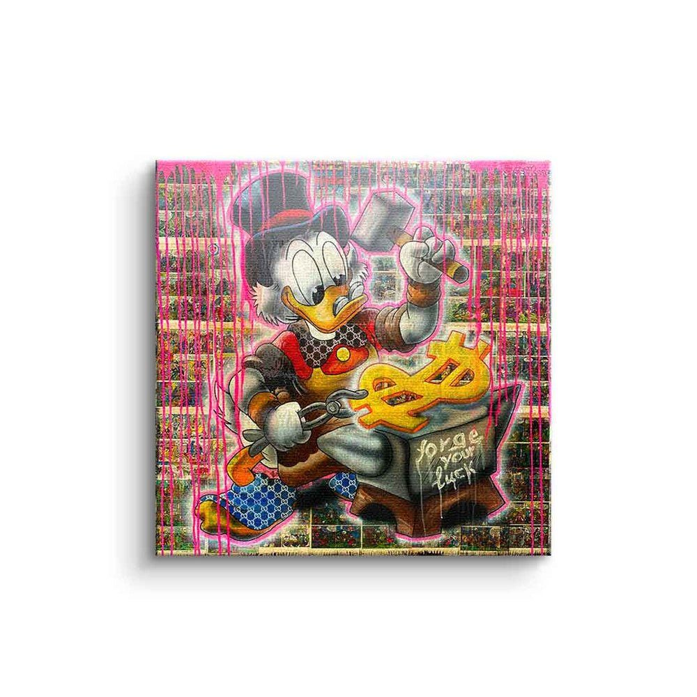 Dotcomcanvas® Leinwandbild Leinwandbild Forge Your Luck Dagobert Duck