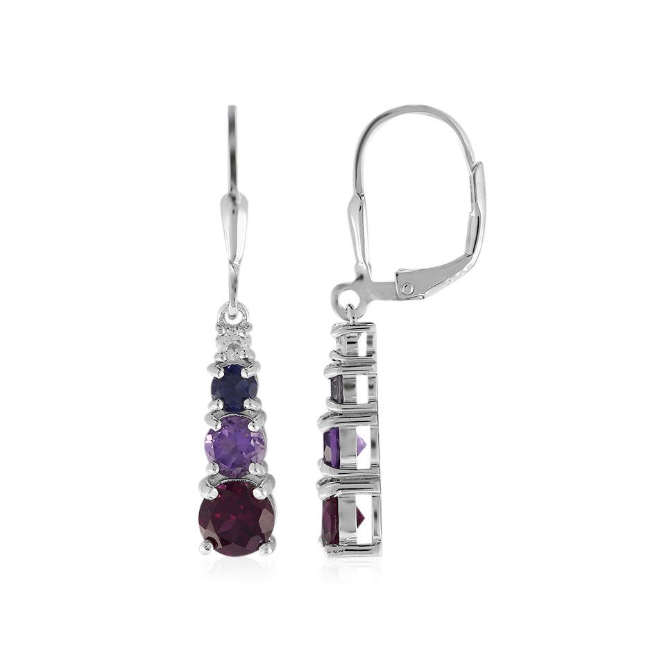 J Classics Ohrring-Set J Classics Silberohrringe Edelstein ...