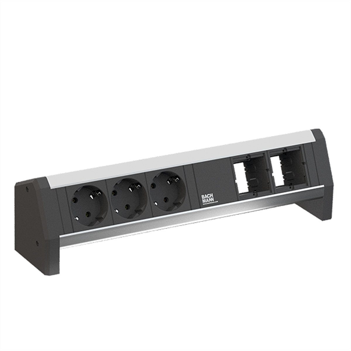 Bachmann DESK 3xCEE7/3 sw 2xCM Steckdosenleiste, 1m 3G1,5mm² GST18