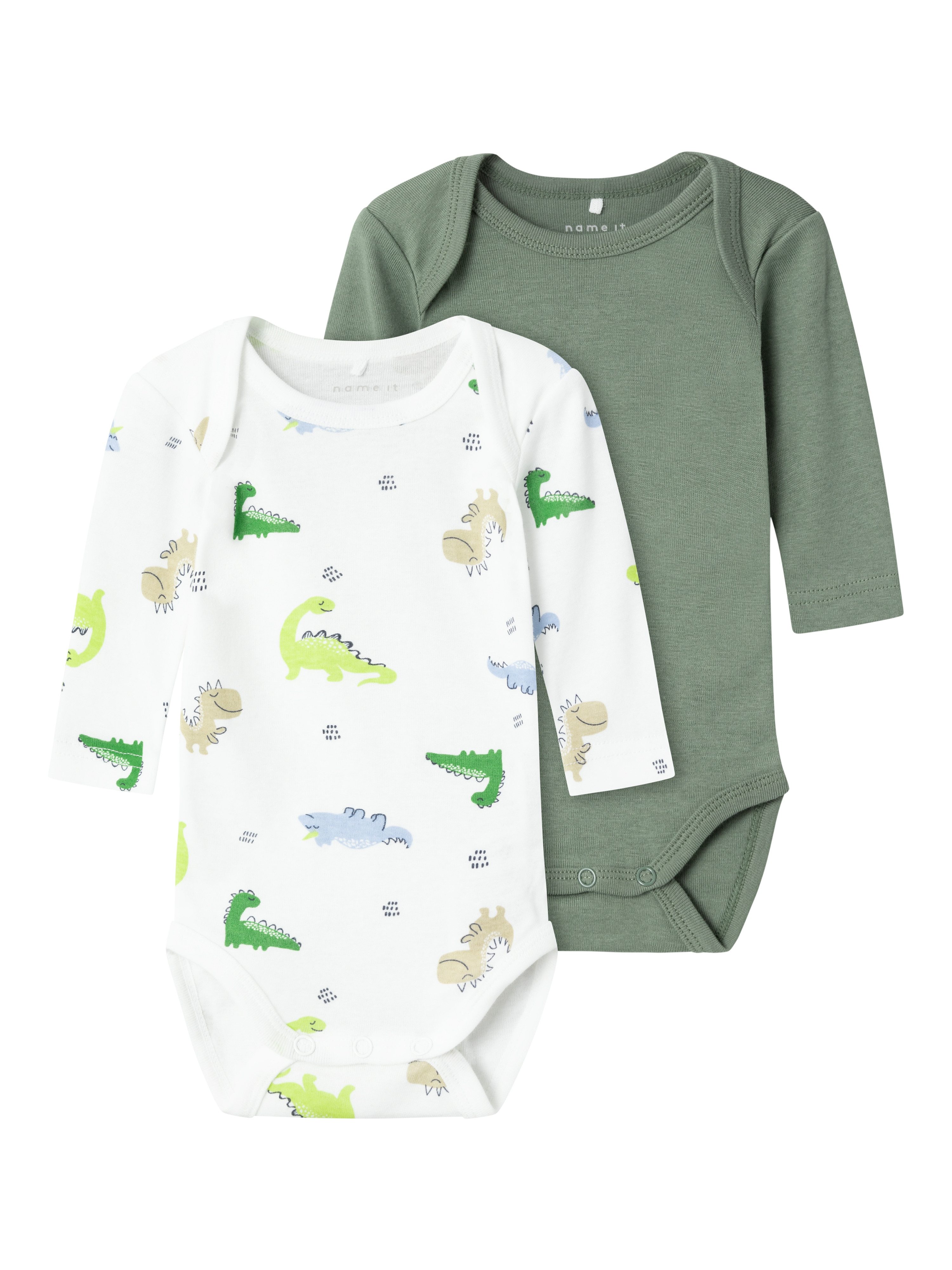 Name It Body Nbmbody 2p Ls Wild Lime Dino Noos Packung 2 Tlg