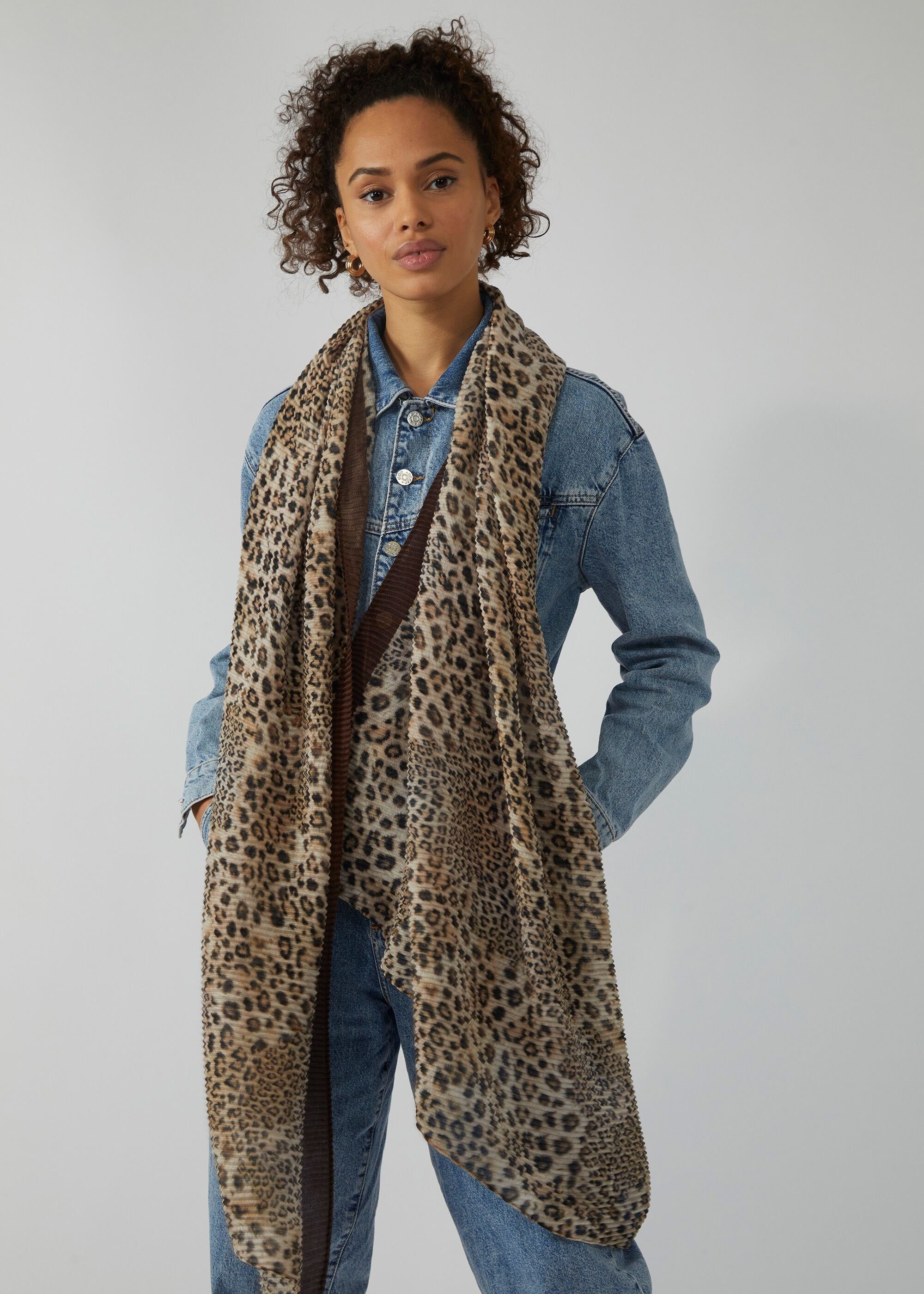 Codello Modeschal Urban Highlander Mit Leo Print Leo Muster Mit